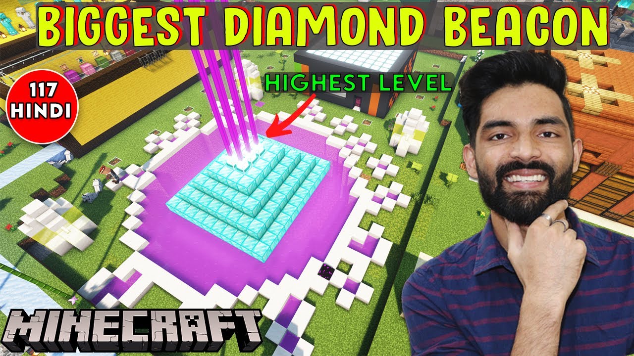I Made the Biggest Diamond Beacon - Minecraft Survival Gameplay #117 ...