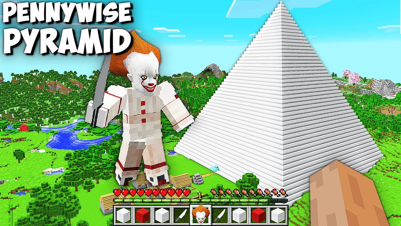 I found a BIGGEST PENNYWISE PYRAMID in Minecraft ! What's inside the ...