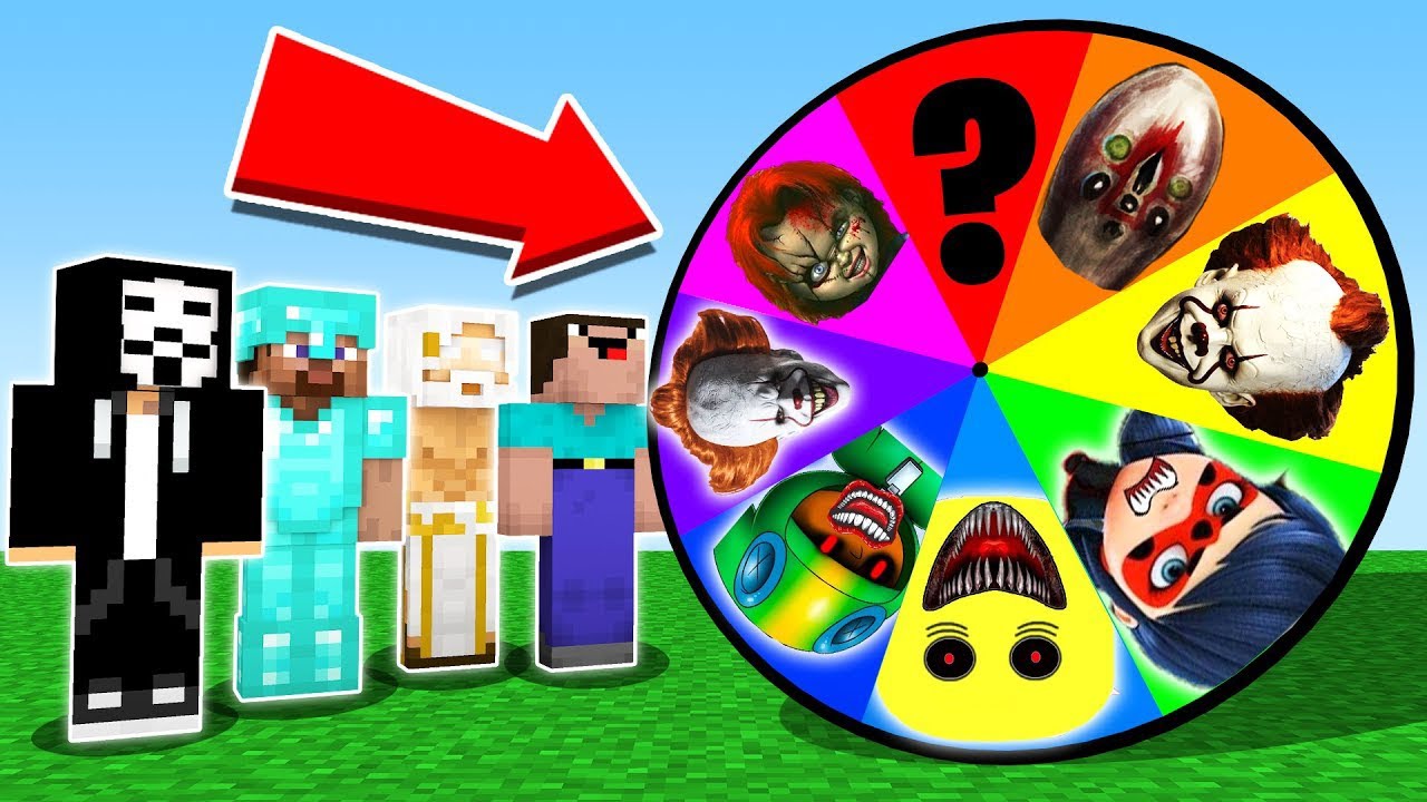 Minecraft Battle: NOOB vs PRO vs HACKER vs GOD: SCARY ROULETTE ...