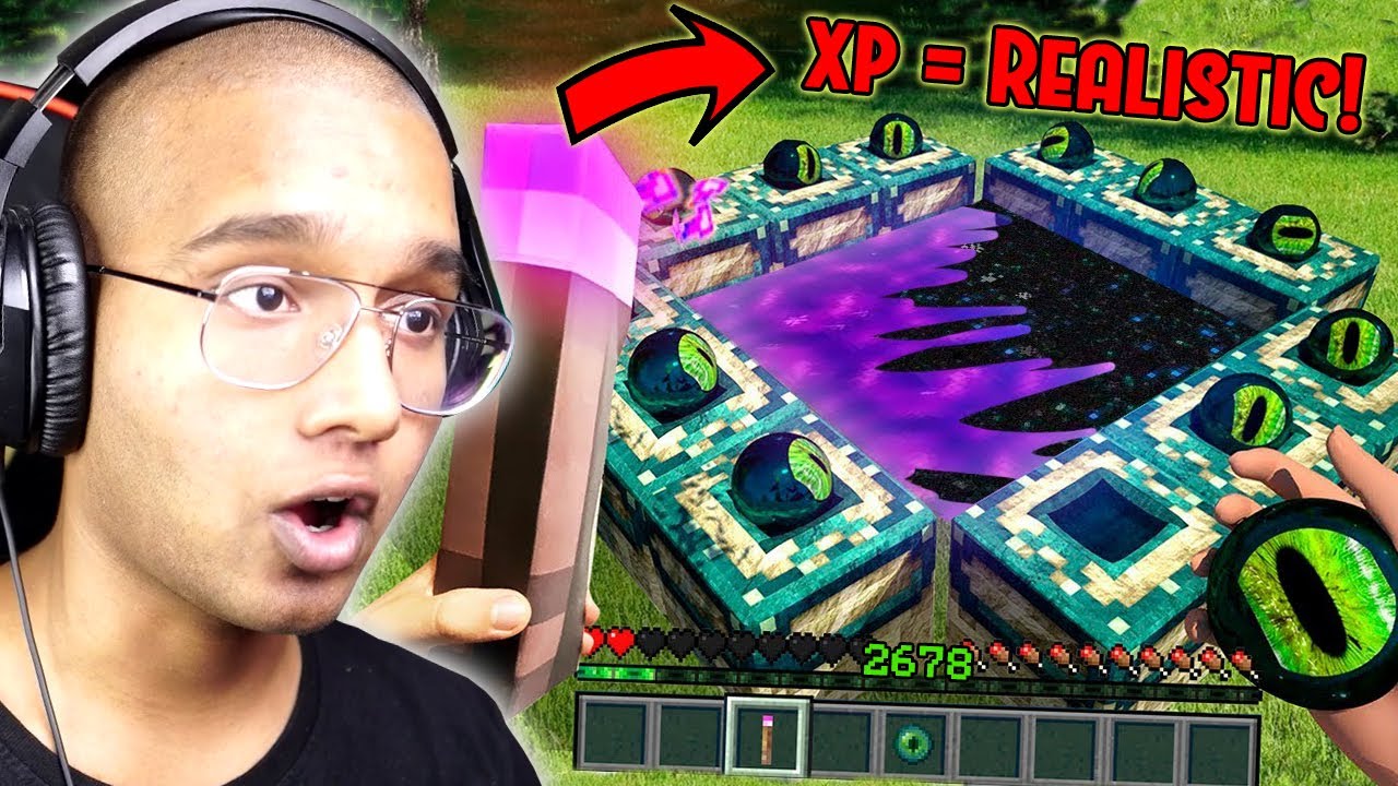Minecraft But XP makes it MORE REALISTIC - Minecraft videos
