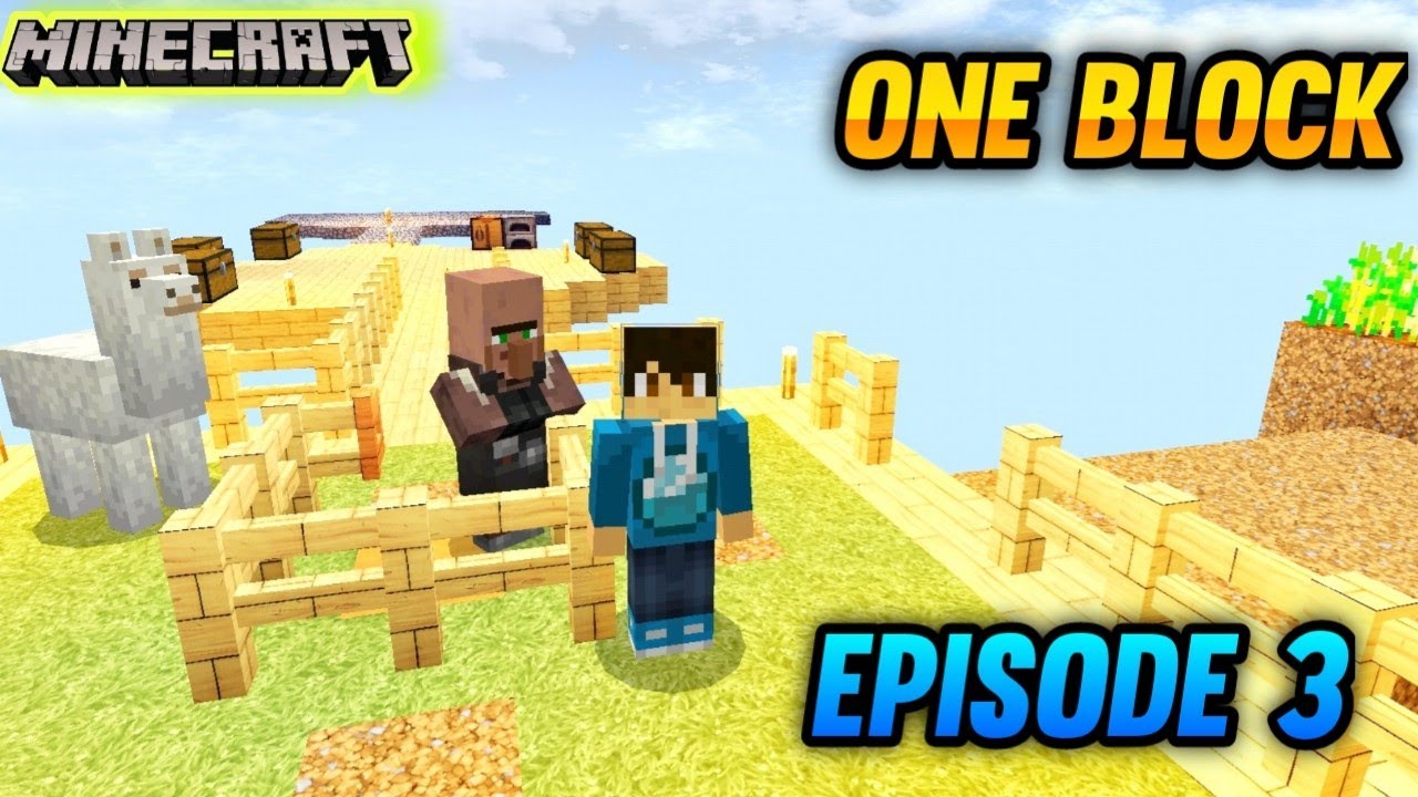 Minecraft Pocket Edition Gameplay | One Block Gameplay | Episode 3 ...