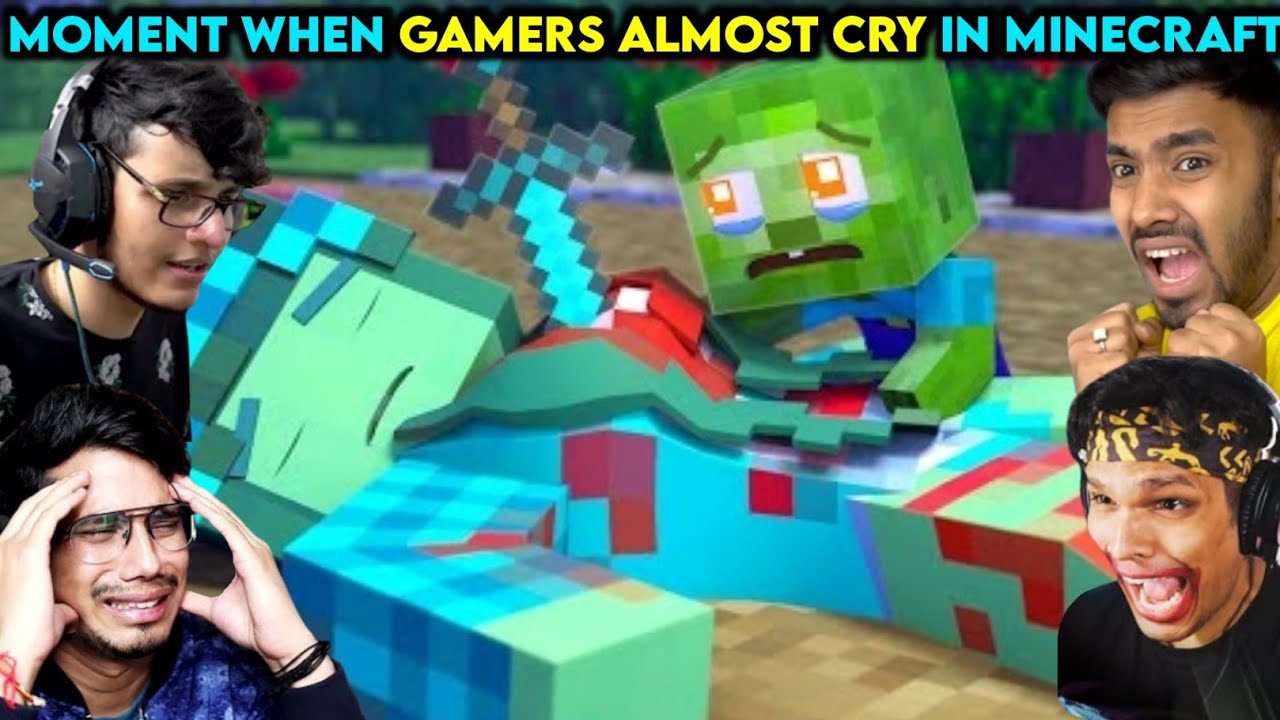 Moment When Gamers Almost Cry in Minecraft || Almost Cry - Minecraft videos