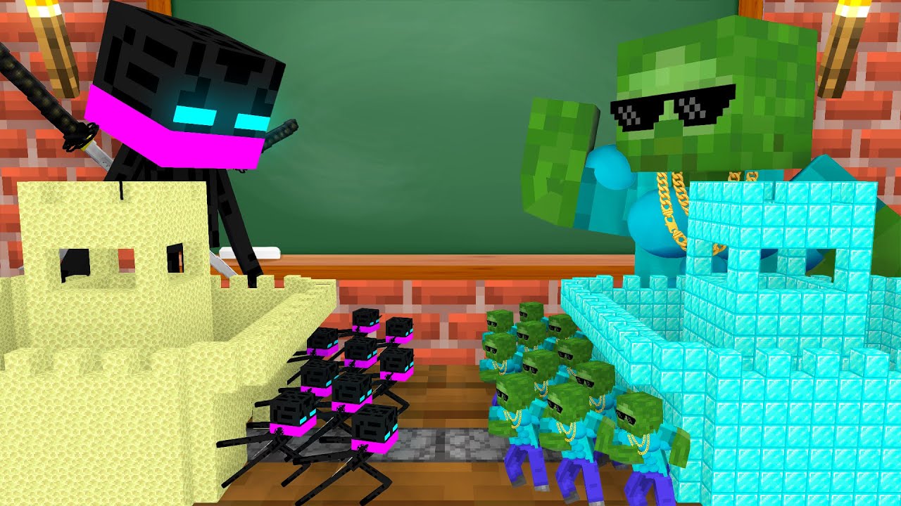 Monster School : ZOMBIE AND ENDERMAN LOVE CURSE - Minecraft Animation ...