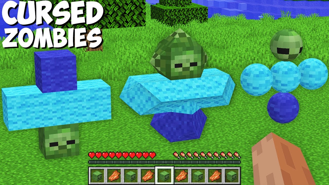 New SECRET WAY TO SPAWN ZOMBIES in Minecraft ! CURSED ZOMBIE ...