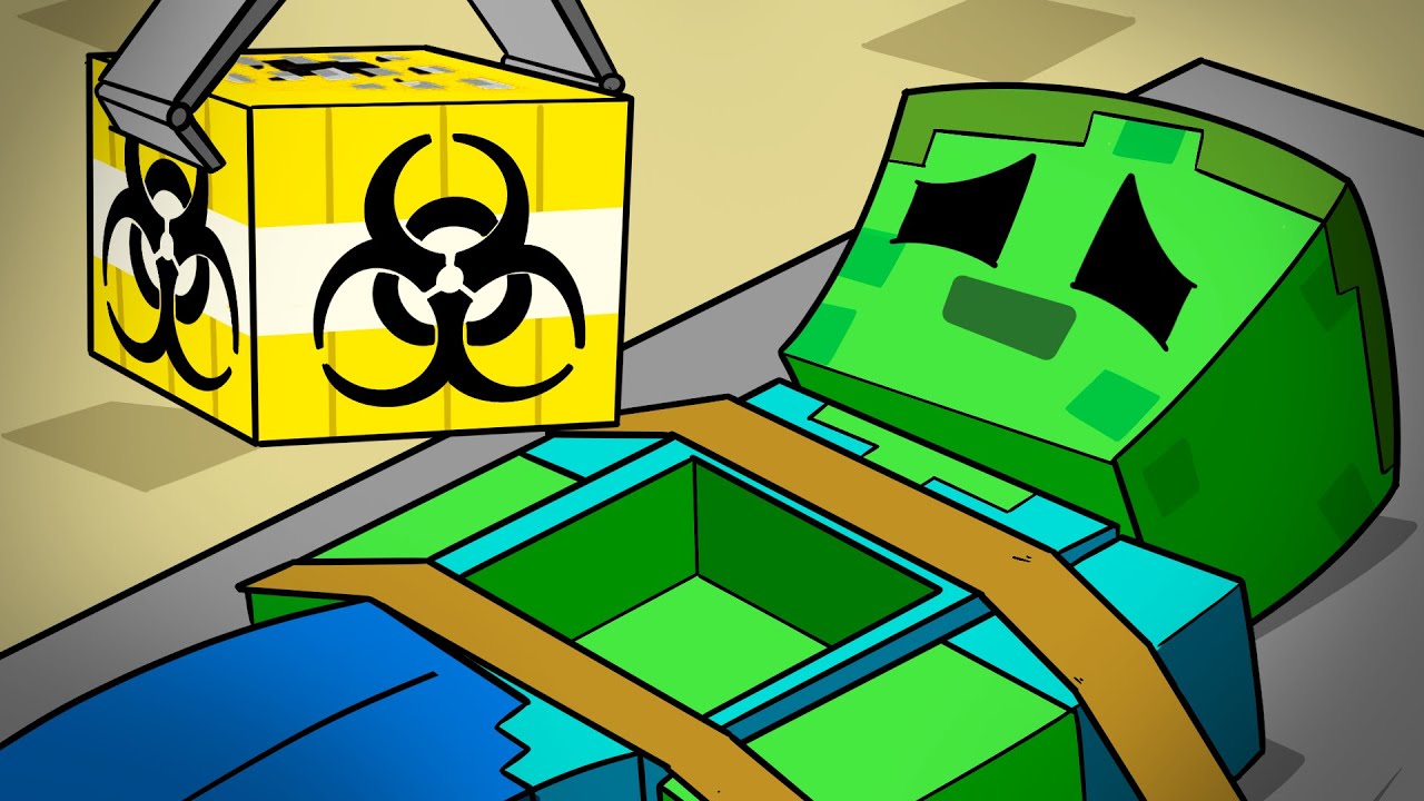 The Story of Minecraft's First Zombie... (Cartoon Animation ...