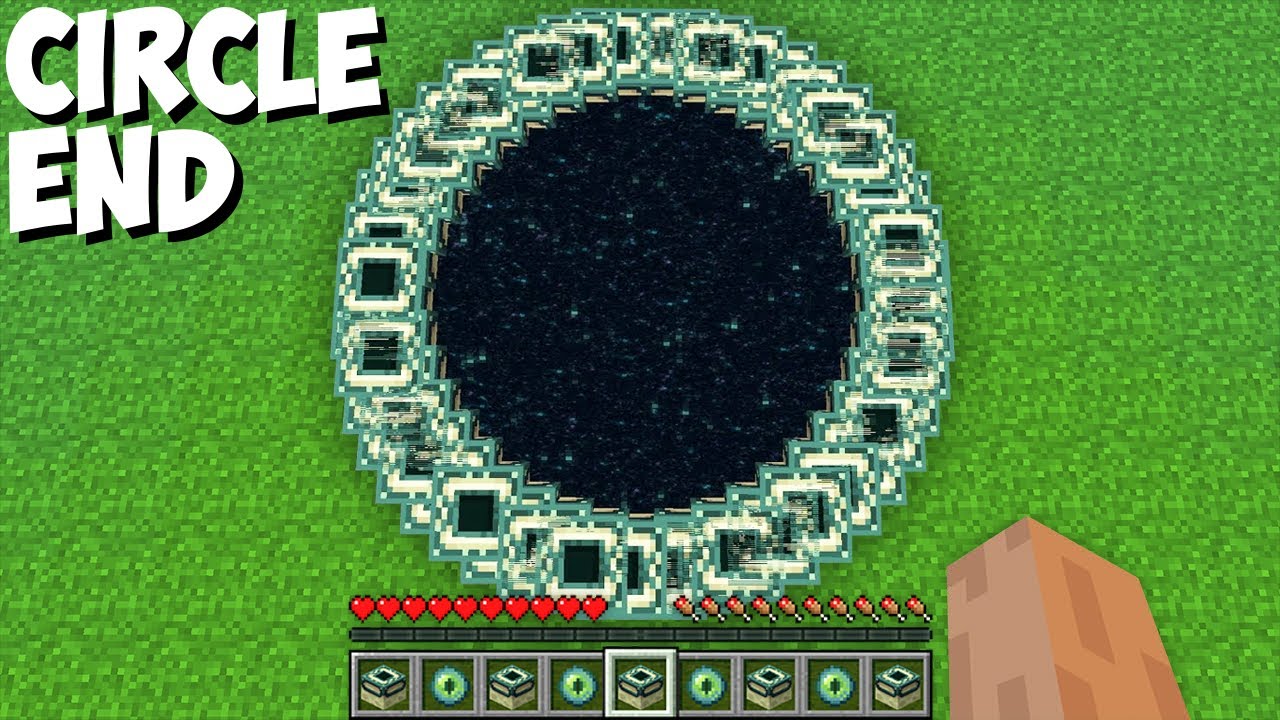 What IF YOU BUILD CIRCLE ENDER PORTAL in Minecraft Challenge 100% ...