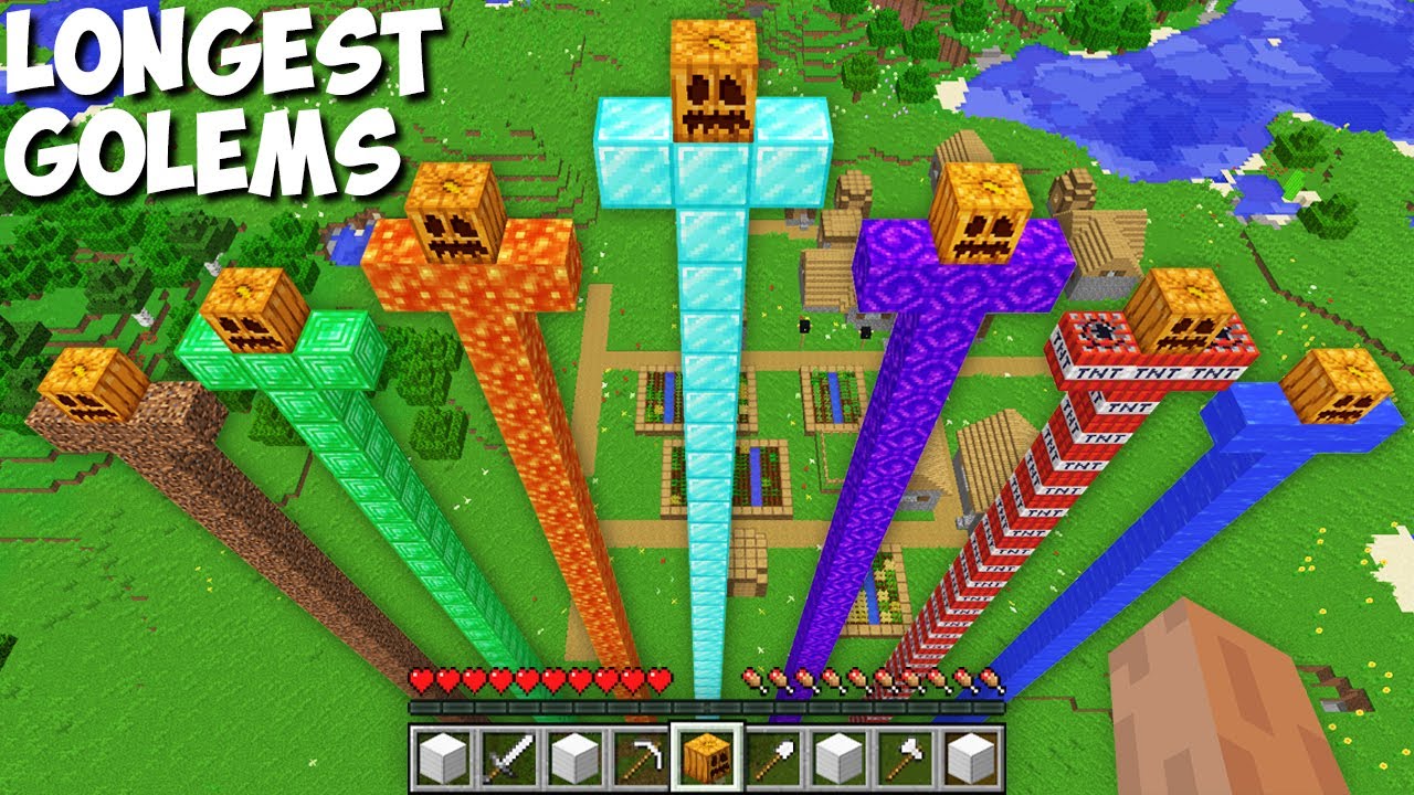 What SUPER LONGEST GOLEM SHOULD I SPAWN in Minecraft ? WHICH LONG GOLEM ...