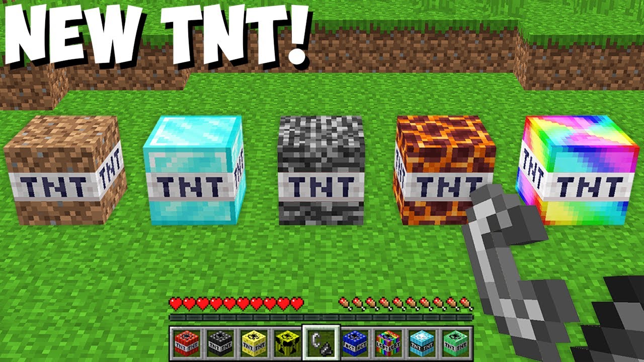 Which TNT EFFECT is the to LIGHT in Minecraft ? CHALLENGE 100% TROLLING ...