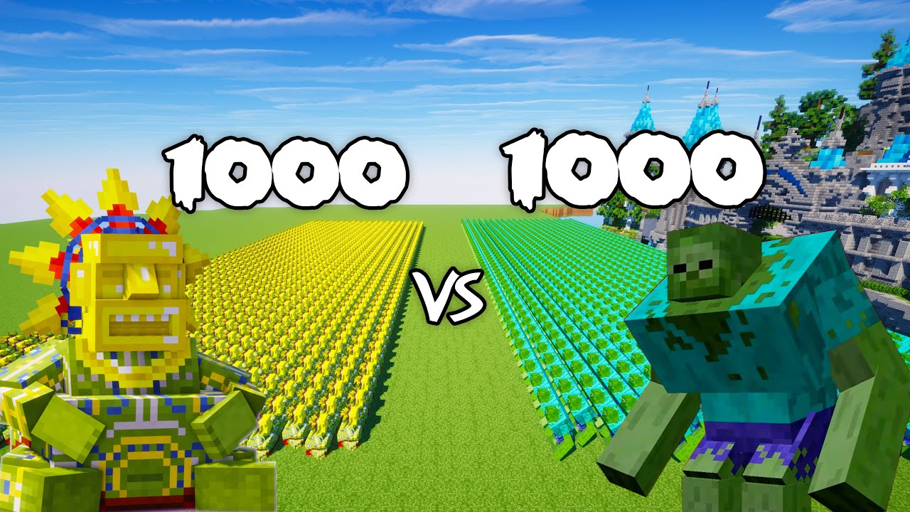1000 Barako Sun Chief Vs 1000 Mutant Zombie |Minecraft| - Minecraft videos