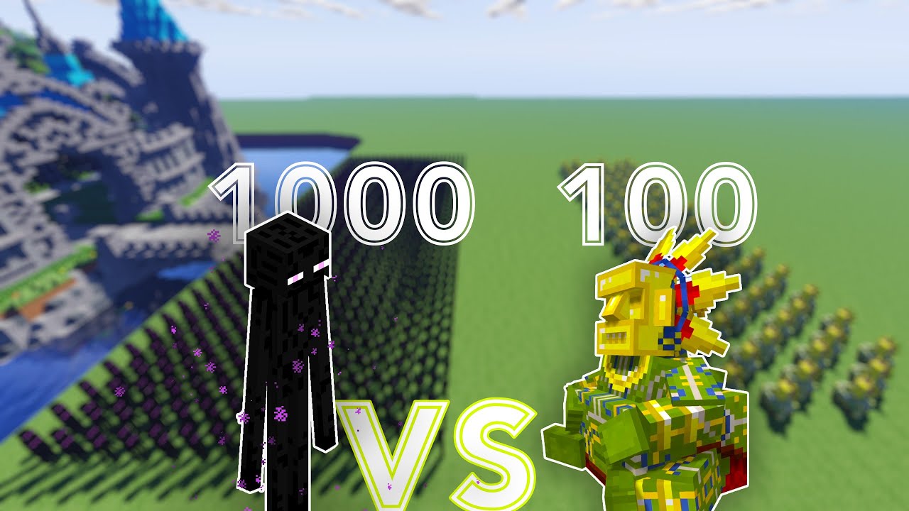 1000 Endermans Vs 100 Barako | Minecraft | - Minecraft videos