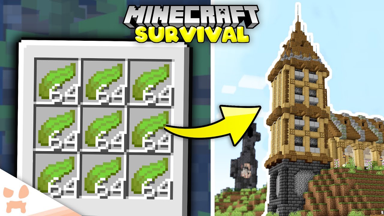 Building A BIG KELP FARM TOWER in Minecraft 1.18 Survival! (#31 ...