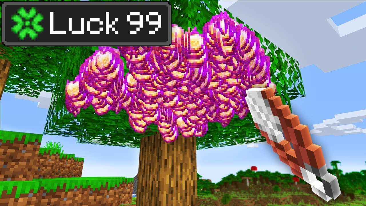 Minecraft, But The Luck Increases... - Minecraft videos