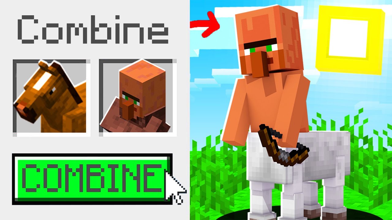 Minecraft But You Can Combine Any Mob - Minecraft videos