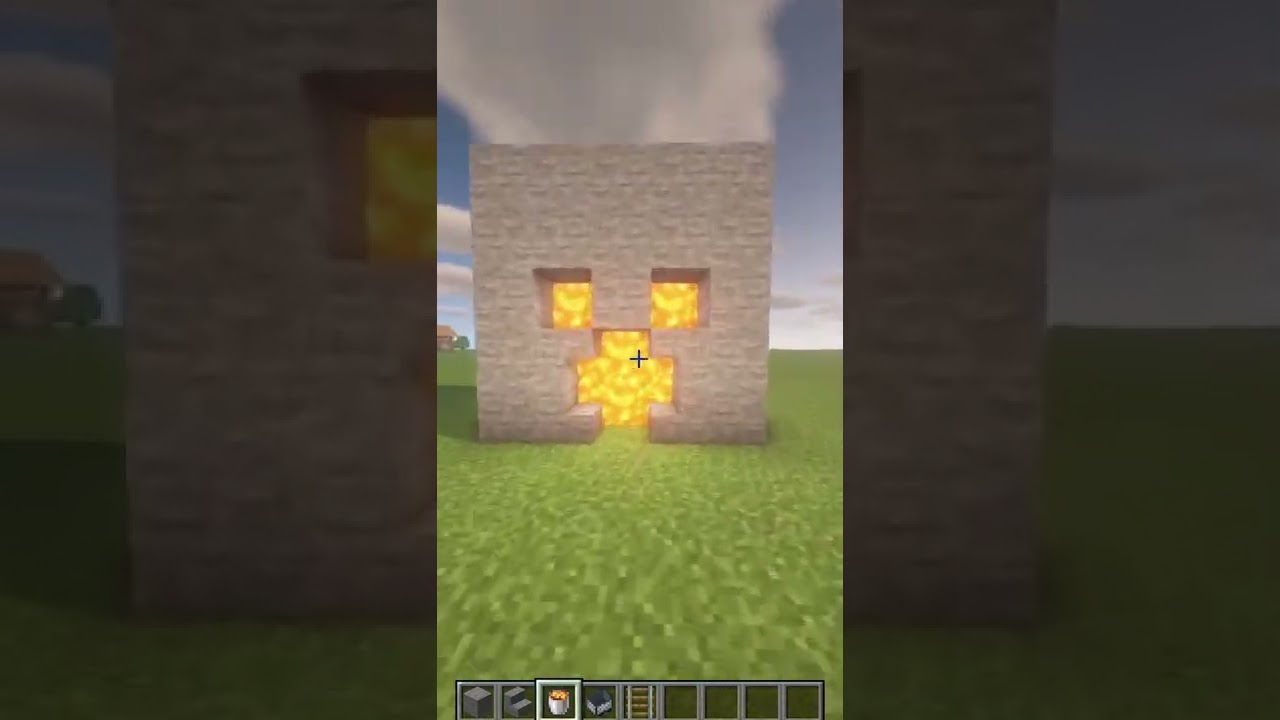 Minecraft Secret Lava Room #shorts - Minecraft videos