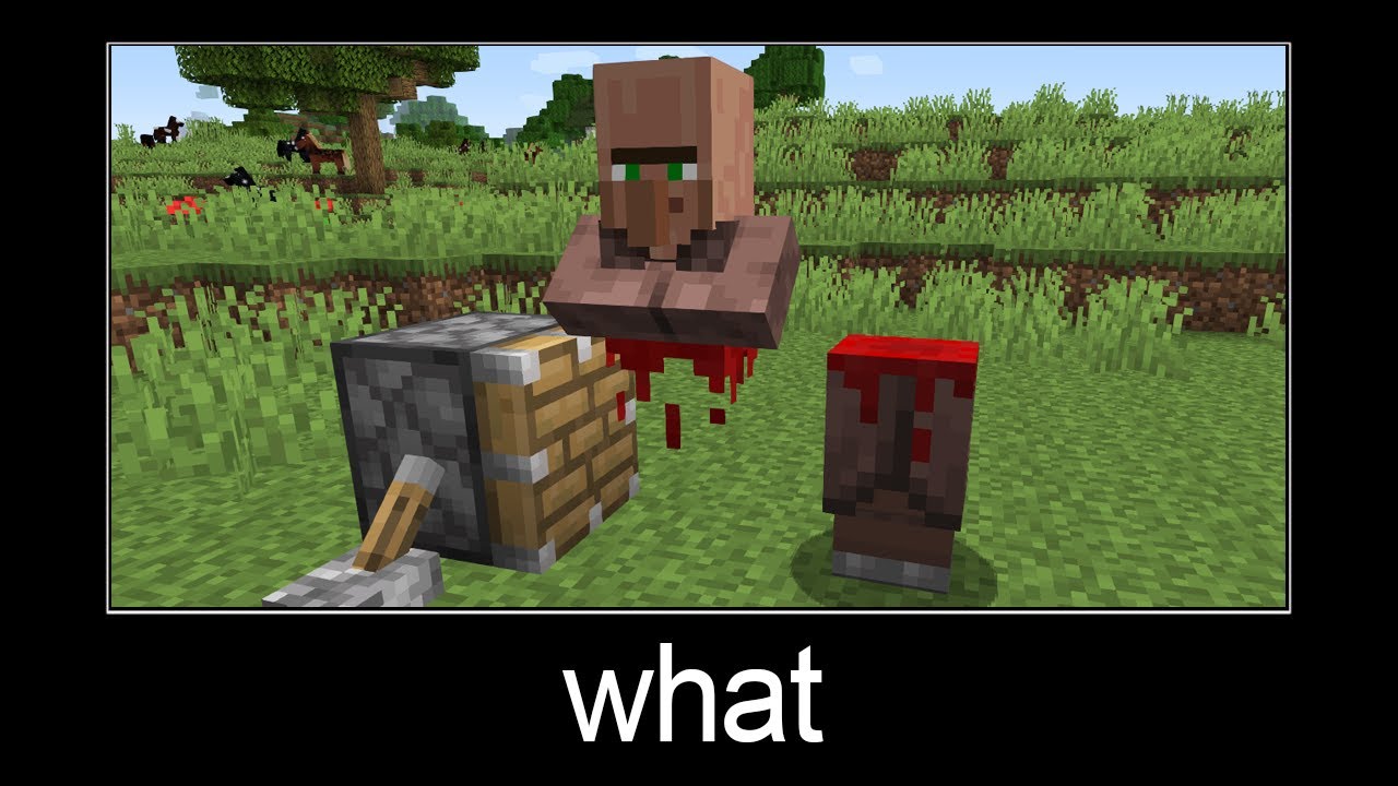 Minecraft wait what meme part 196 (scary villager) - Minecraft videos