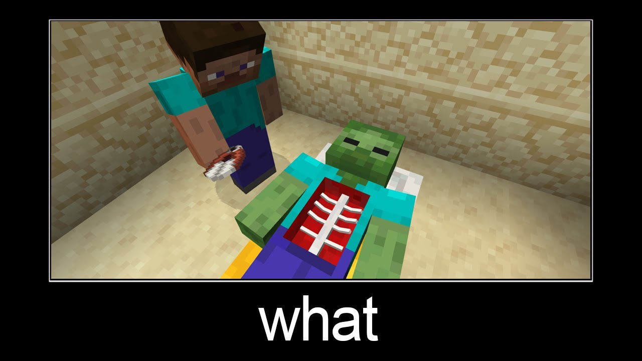 Minecraft wait what meme part 200 (scary zombie operation) - Minecraft ...