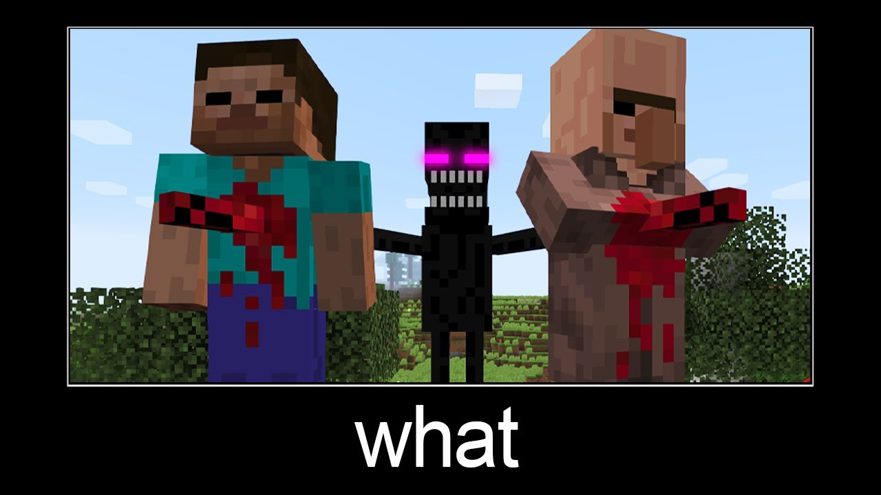 Minecraft wait what meme part 202 (scary Enderman) - Minecraft videos