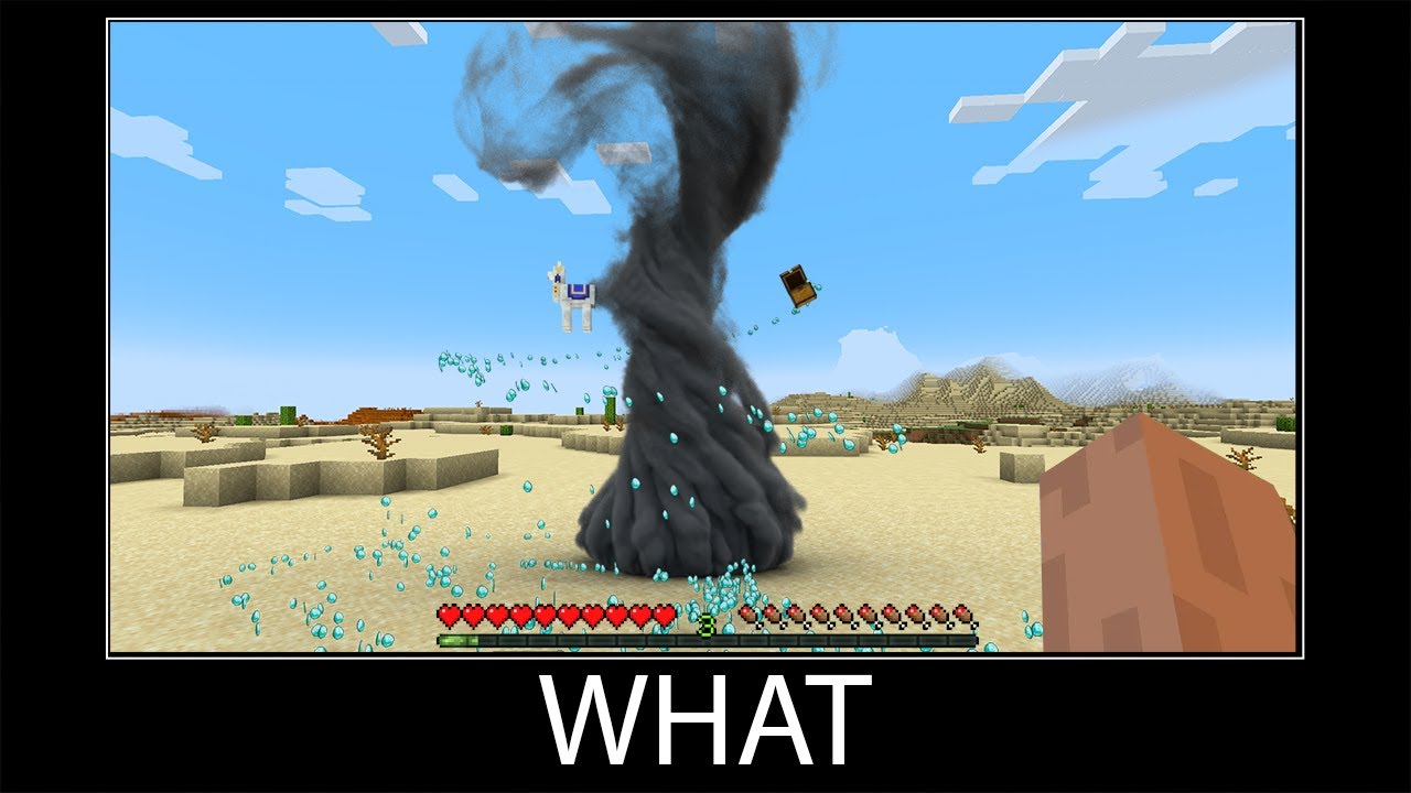 Minecraft wait what meme part 90 realistic minecraft tornado ...