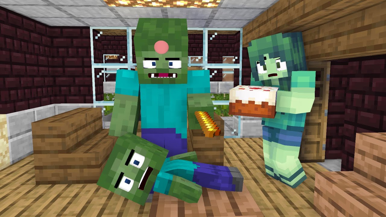 Monster School : Baby Zombie And Poor Man - Minecraft Animation ...
