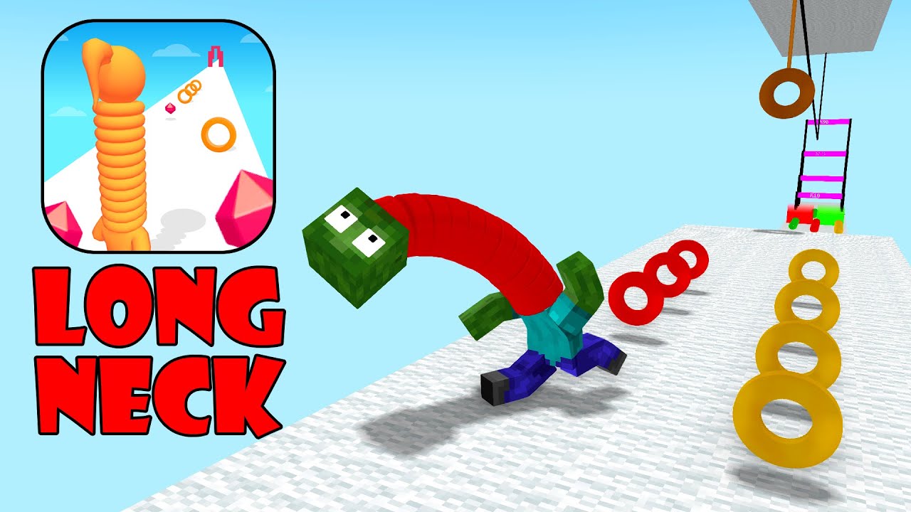 Monster School : LONG NECK RUN CHALLENGE - Minecraft Animation ...