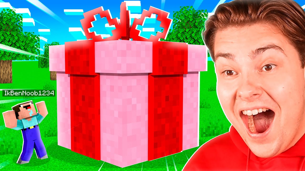 NOOB1234 VERASSEN Met Een CADEAU In MINECRAFT! - Minecraft videos