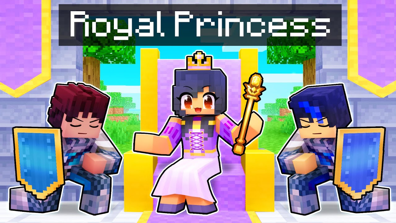 Playing As A ROYAL PRINCESS In Minecraft! - Minecraft videos