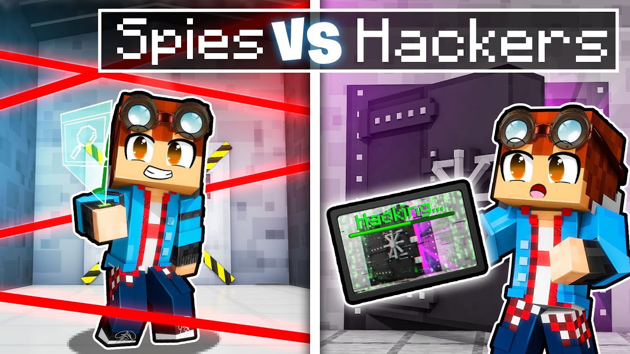 Spies VS Hackers in Minecraft - Minecraft videos