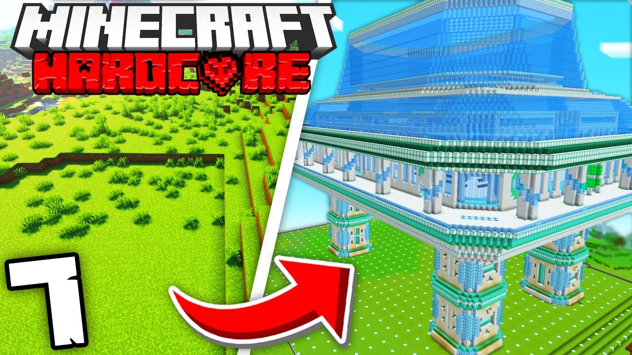 This Took Me 1 YEAR to Build in Minecraft Hardcore! - Minecraft videos