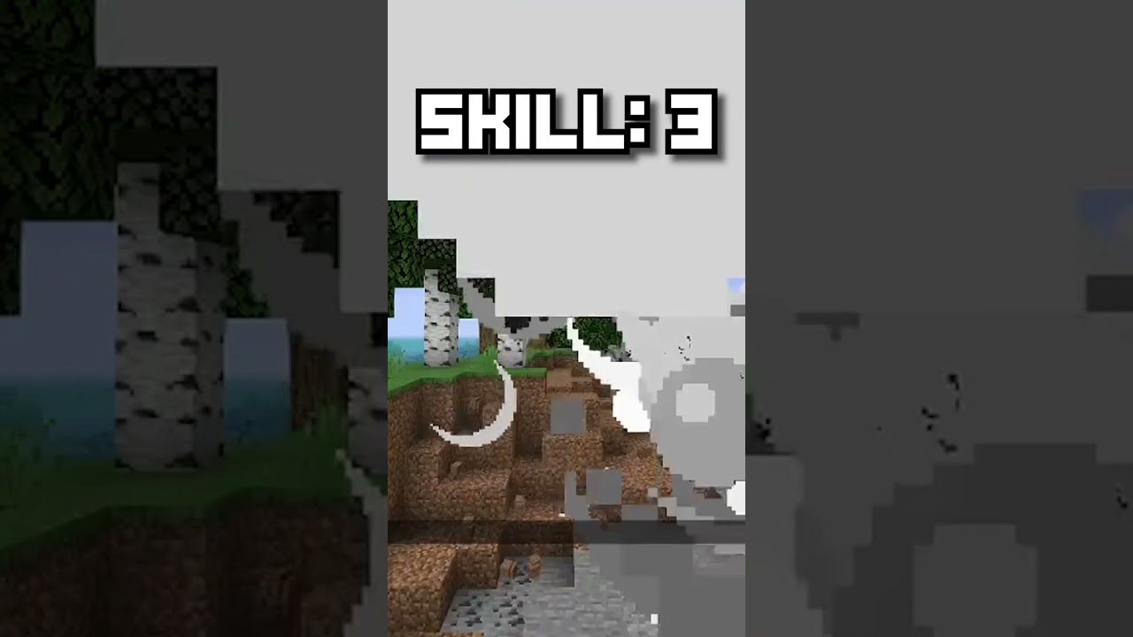 WHAT REQUIRES THE MOST SKILL IN MINECRAFT? - Minecraft videos