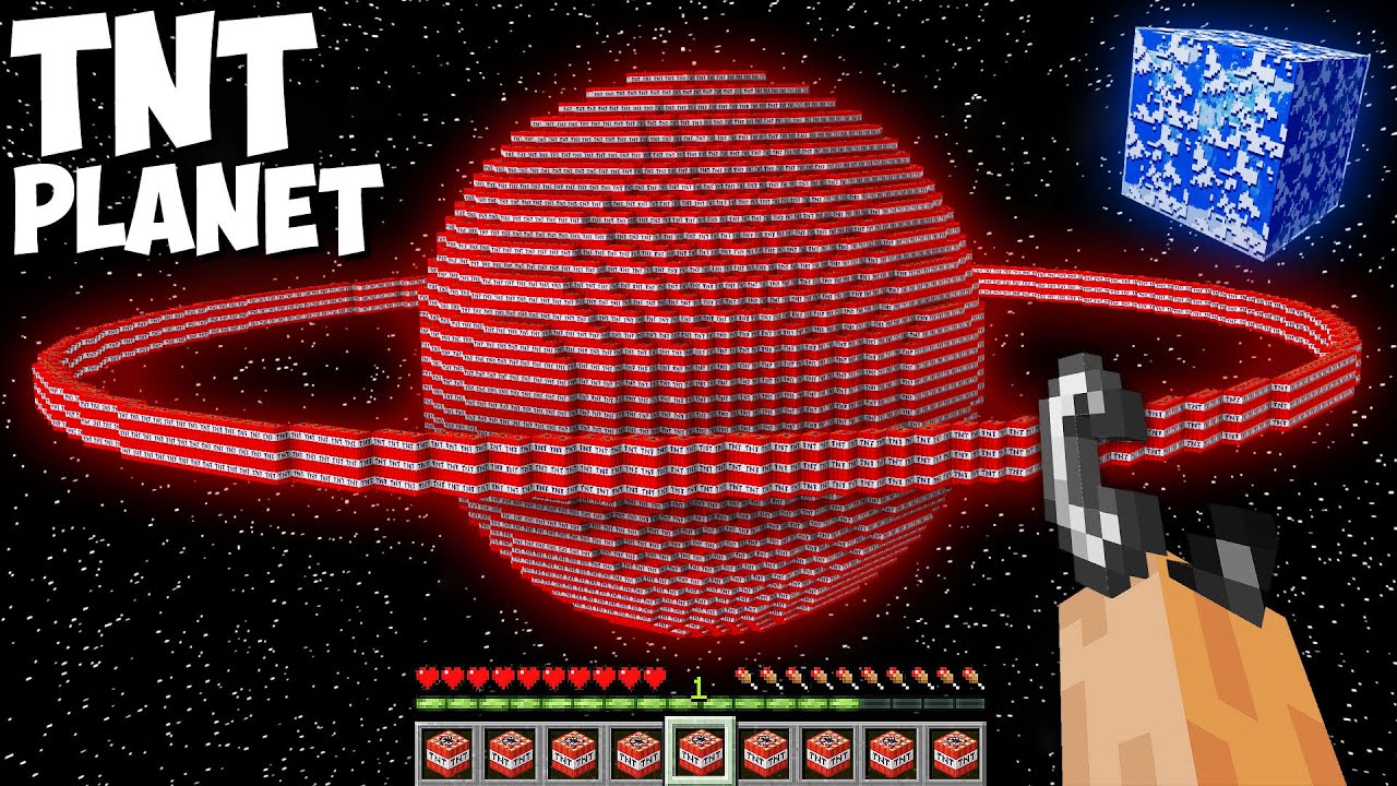 What if Activate a PLANET OF TNT in Minecraft ??? TNT Explosion Endless ...