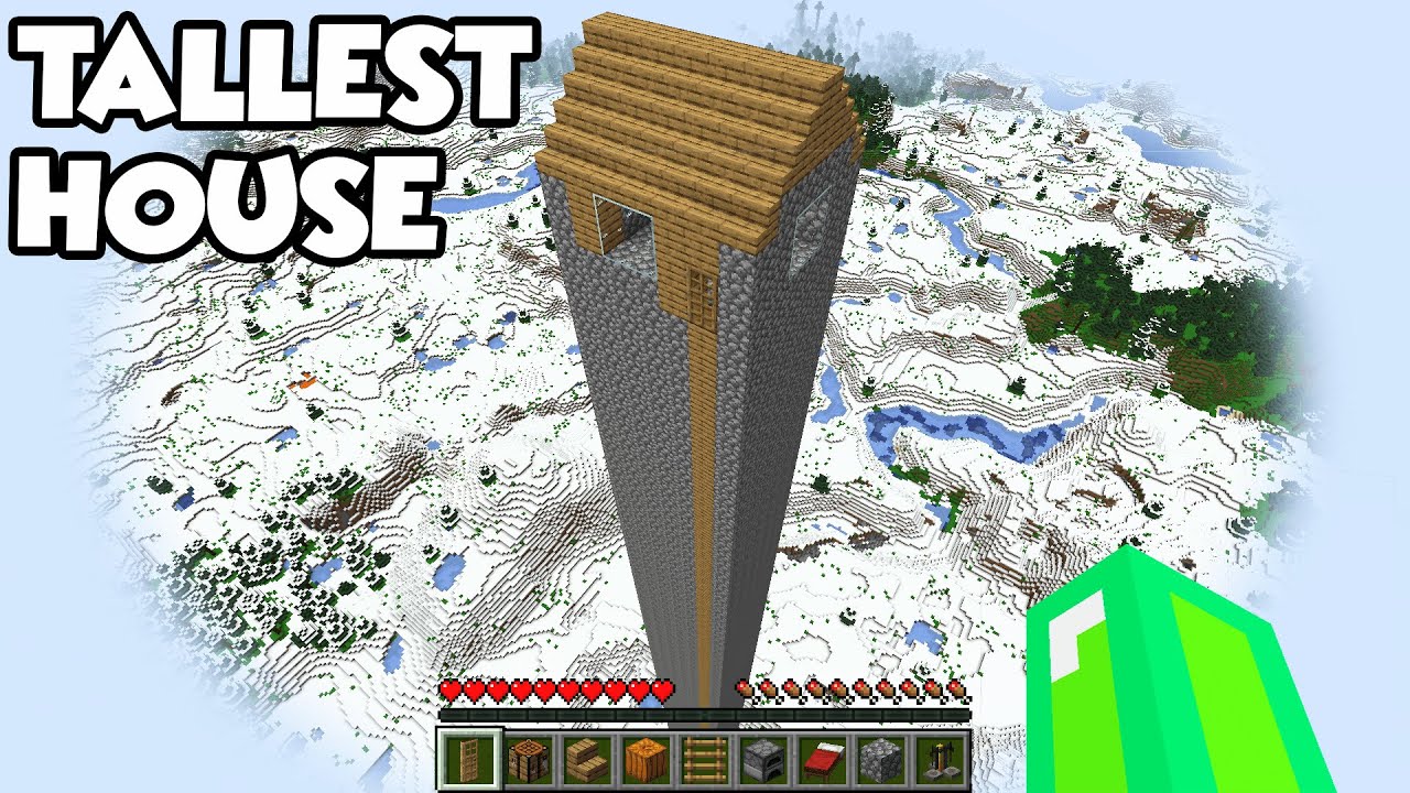 What's INSIDE THIS MOST TALLEST HOUSE in Minecraft ! MASSIVE HOUSE ...