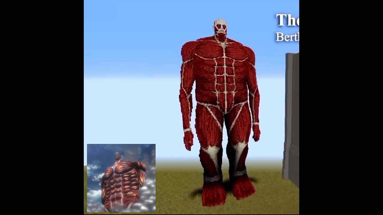 attack on titan all titan in Minecraft world #aot#titan my favourite ...