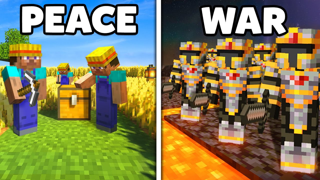 100 Players Simulate Civilization on VOLCANO ISLAND in Minecraft ...