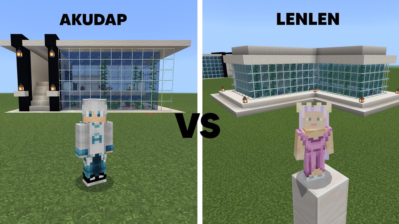 Aku & @AKUDAP Battle Membuat Aquarium Di Minecraft! IKAN KITA BERANTEM ...