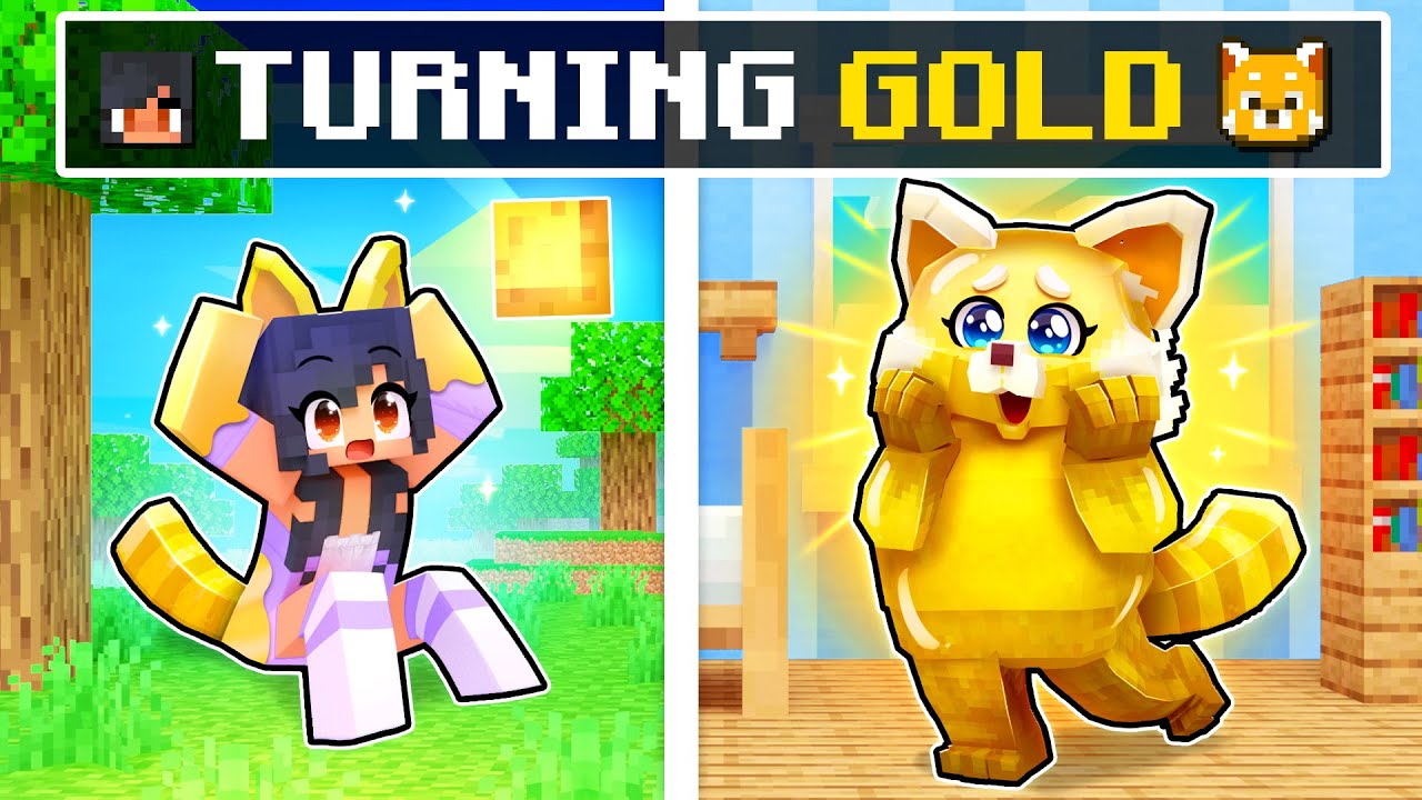Aphmau Is TURNING GOLD In Minecraft! - Minecraft videos