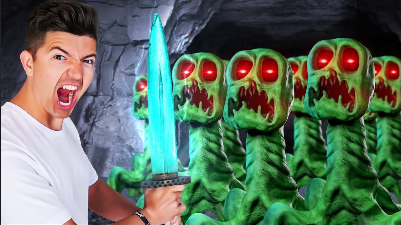 Beating Every Minecraft Mob in Real Life! - Minecraft videos