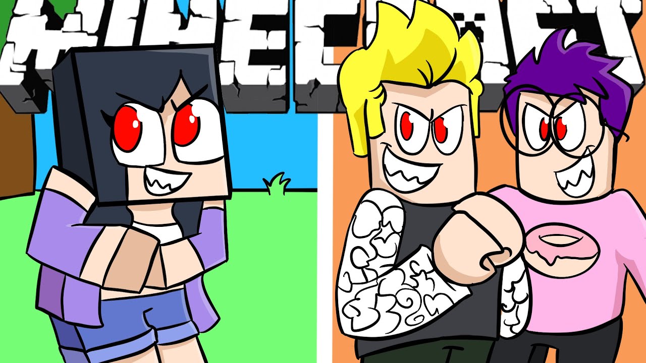 EVIL LANKY BOX & APHMAU MINECRAFT CAMPING STORY - Minecraft videos