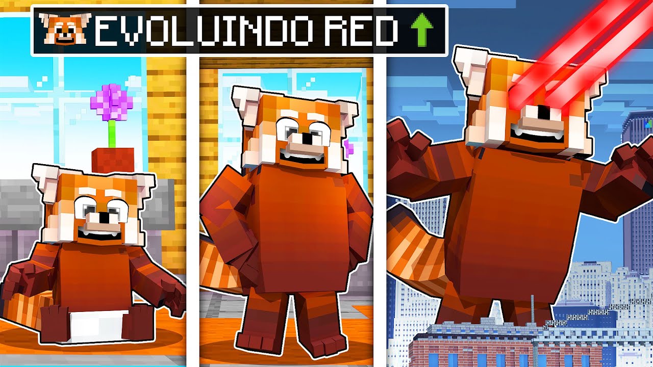 EVOLUINDO RED PARA RED DEUS no MINECRAFT! - Minecraft videos