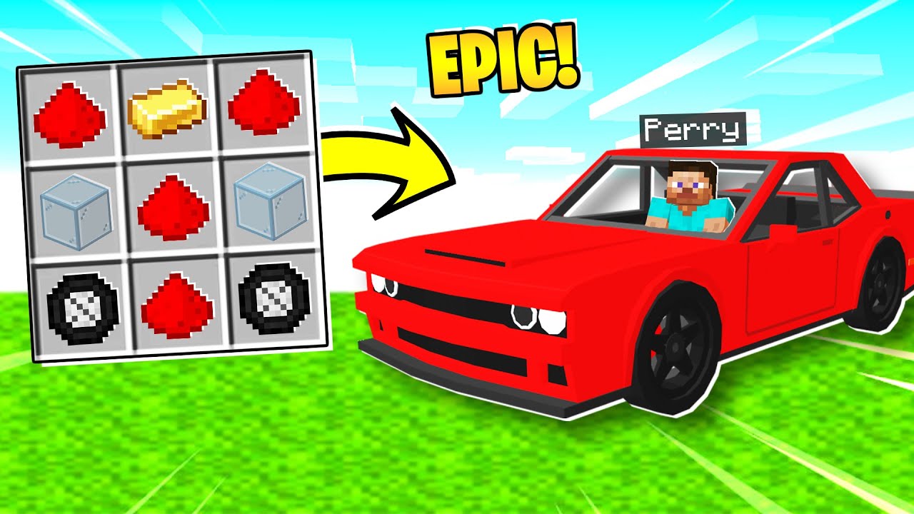 I Crafted An EPIC SUPER CAR in MINECRAFT! - Minecraft videos