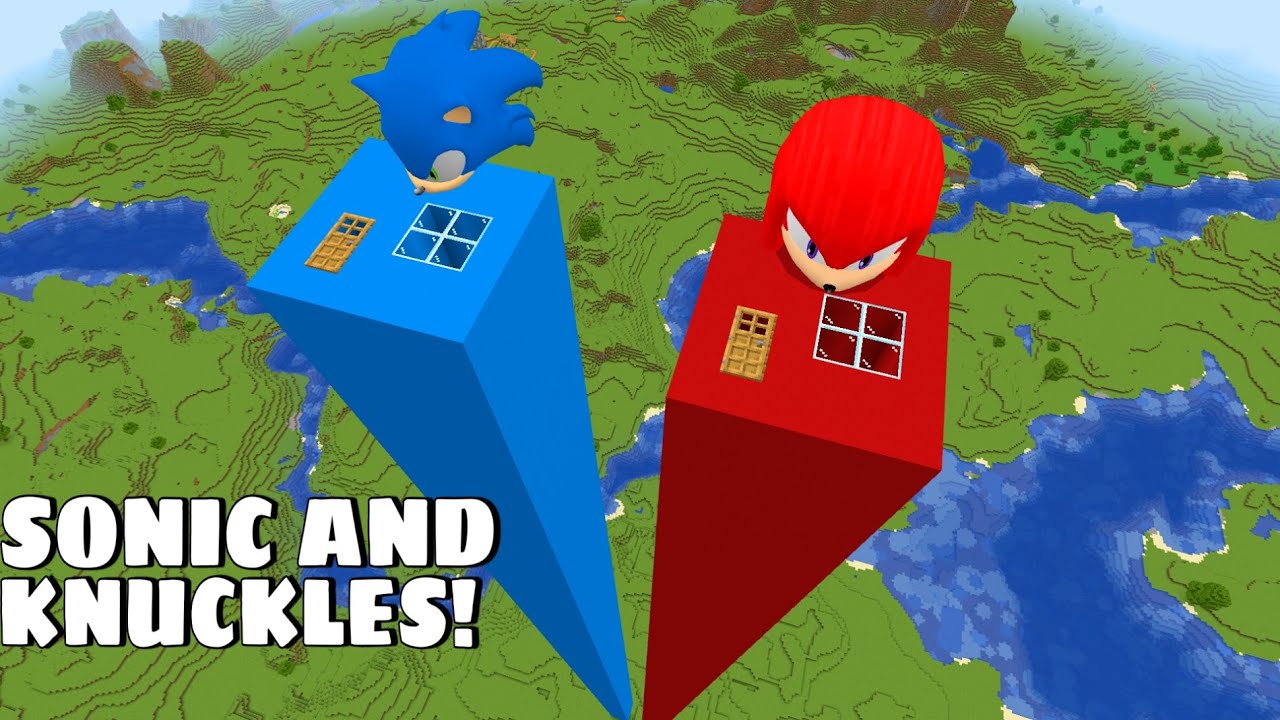 I found SUPER LONG SONIC AND KNUCKLES HOUSE in Minecraft - Gameplay ...