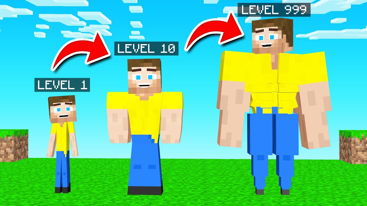 Minecraft But Your SIZE INCREASES... - Minecraft videos