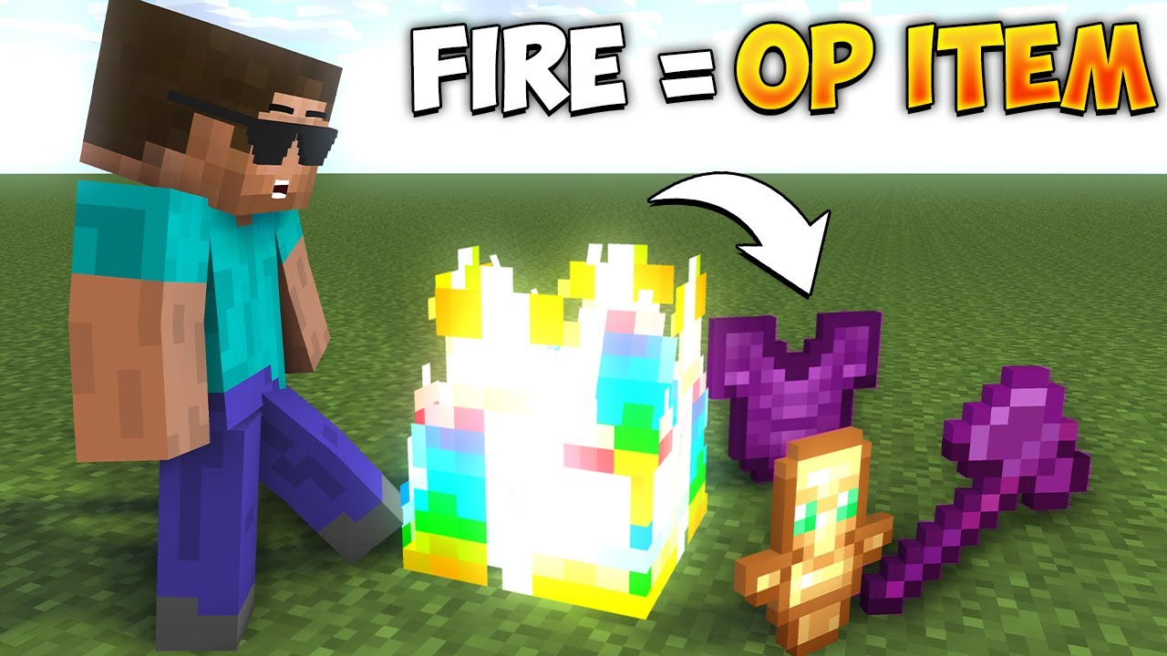 Minecraft but There are Custom Fires - Minecraft videos