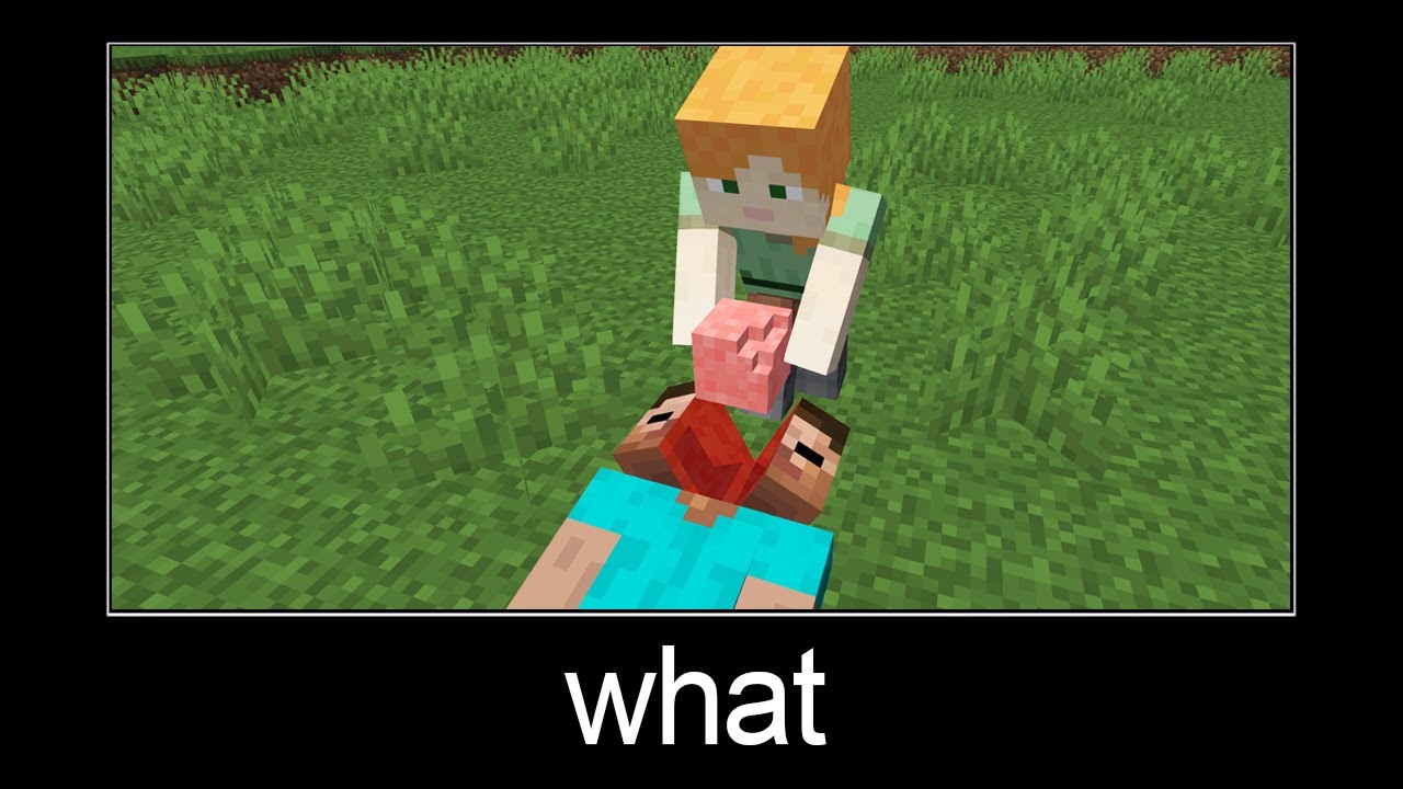Minecraft wait what meme part 225 (Mad Alex and Scary Steve ...