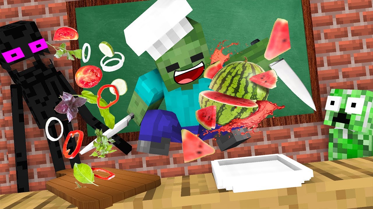 Monster School : BABY MONSTERS COOKING 5 CHALLENGE ALL EPISODE ...