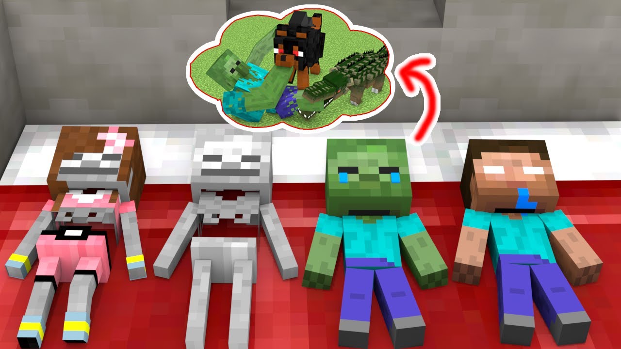 Monster School : BABY ZOMBIE IS GUARDED BY IRON GOLEM - Minecraft ...
