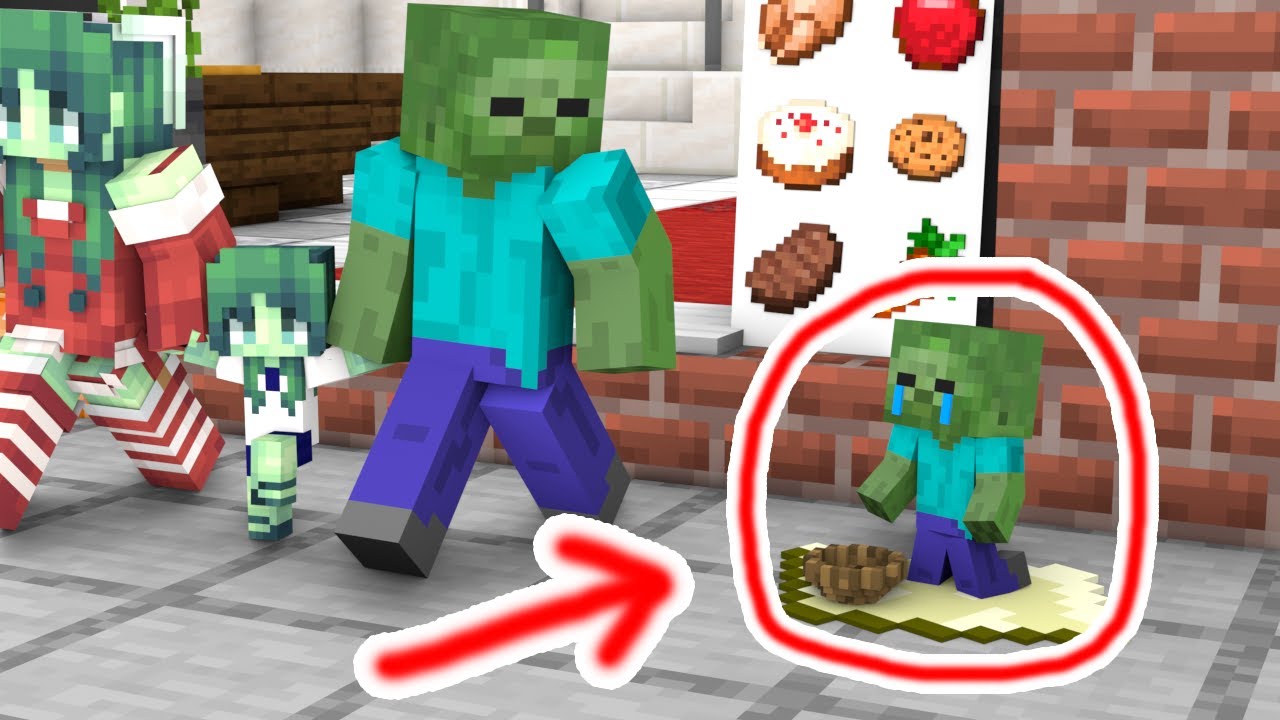 Monster School : Baby Zombie Met His Daddy - Minecraft Animation ...