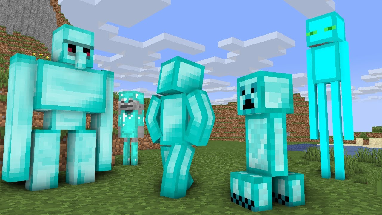 Monster School : Diamond World - minecraft animation - Minecraft videos