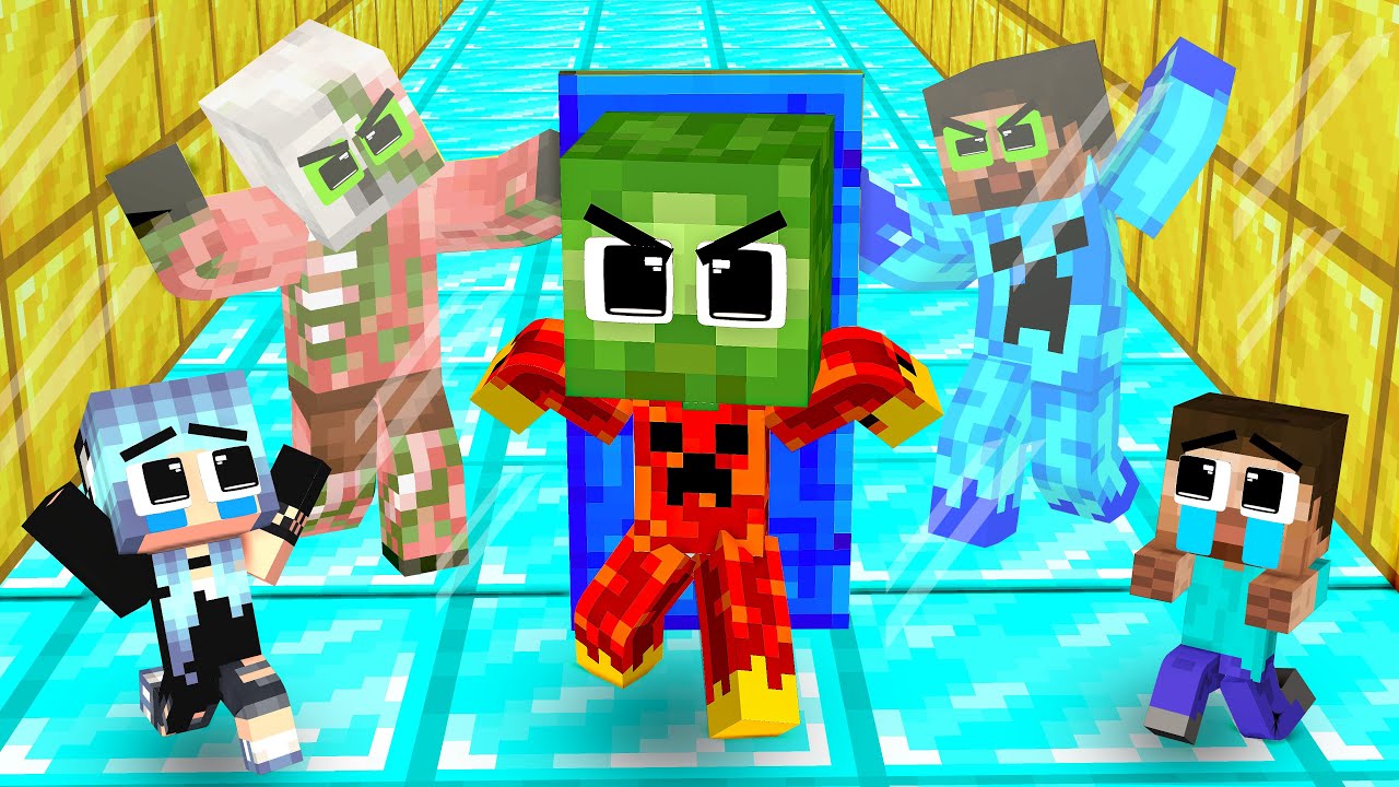 Monster School : Fire Baby Zombie Love Curse - Sad Story - Minecraft ...