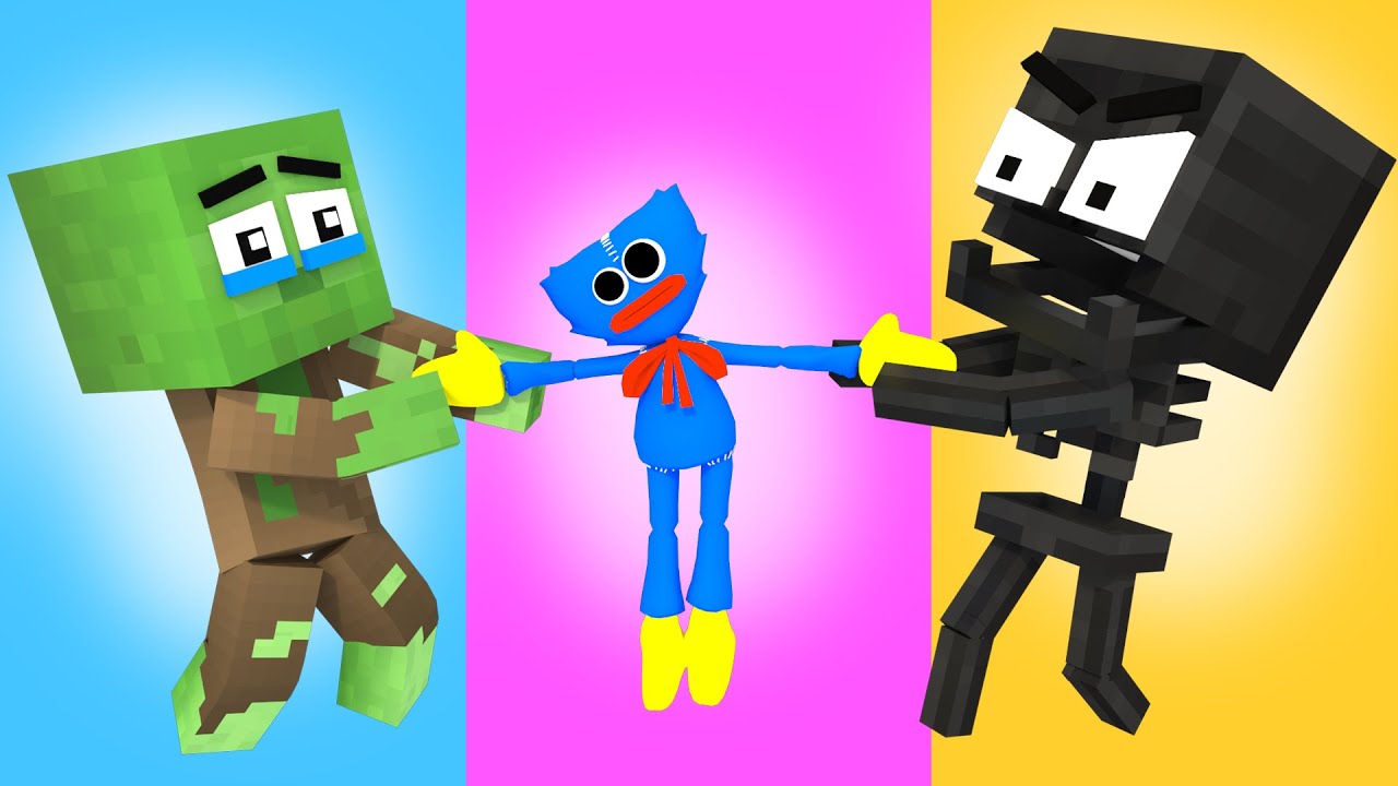 Monster School: Poor Beggar Zombie and Huggy Doll - Sad Story ...