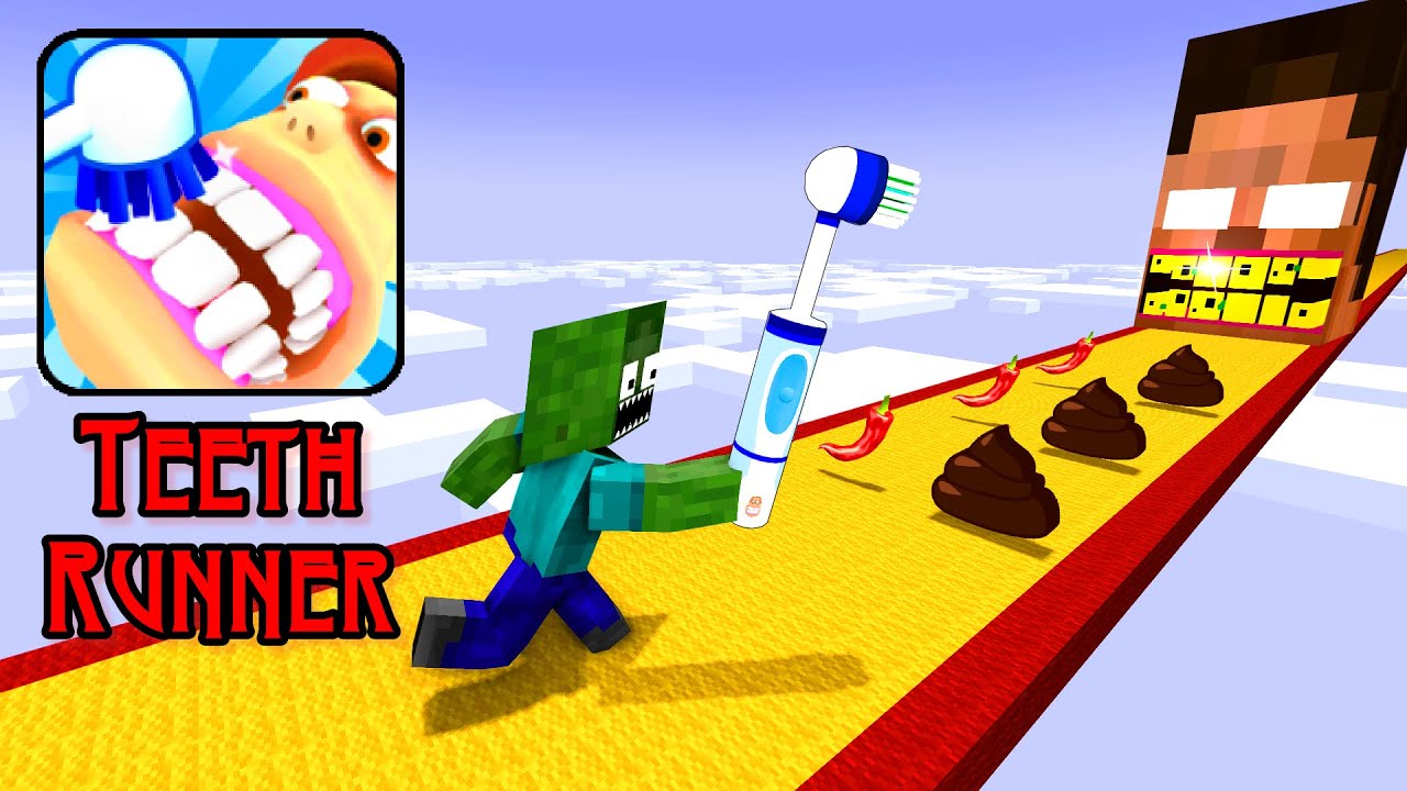 Monster School : TEETH RUNNER CHALLENGE - Minecraft Animation ...